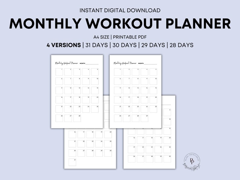 Fitness Planner Printable | Workout Tracker | Weightlifting Log ...