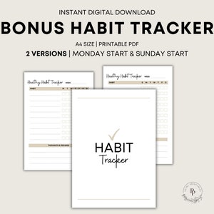 Printable Fitness Planner | Digital PDF Download | A4 Size | Exercise ...