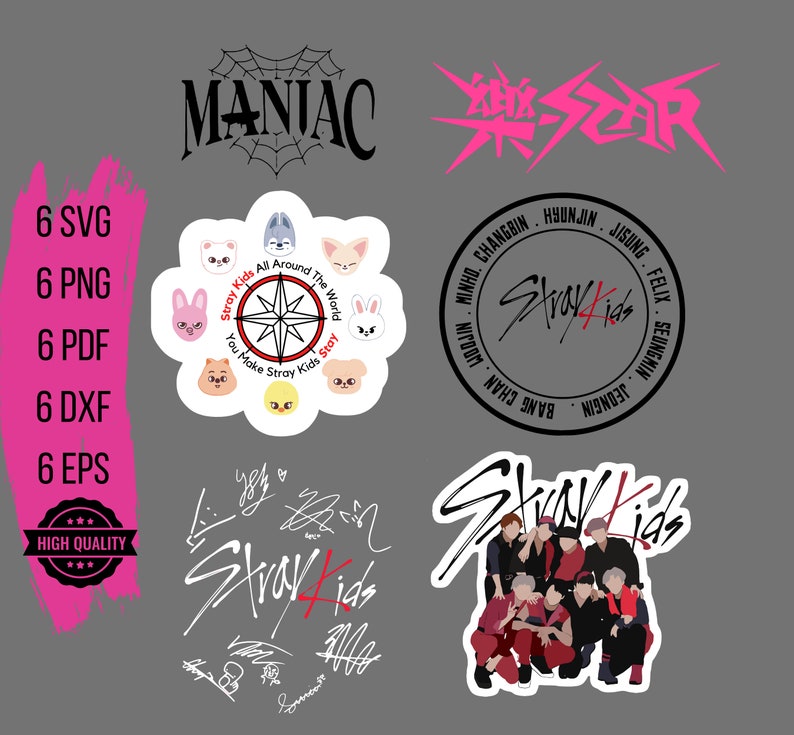 Logotipo de Stray Kids SKZ Maniac, Stray Kids Skz ROCK-STAR, vector de ...