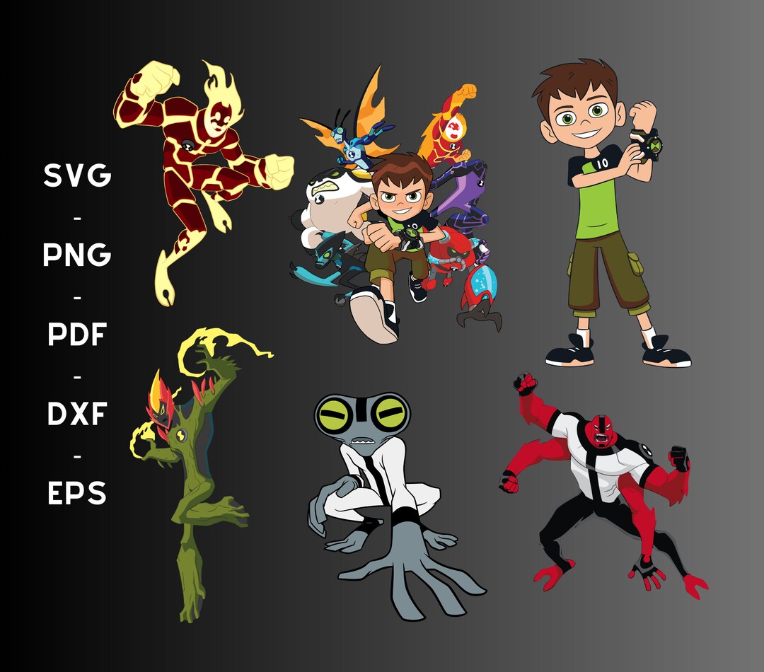 Ben 10 svg, ben 10 png, diseño de camisa ben 10, archivo vectorial ...