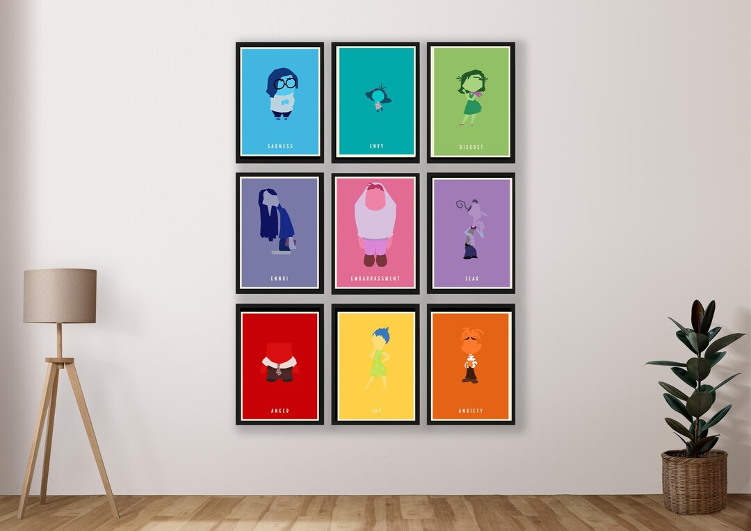 Inside Out Pixar Film Print Collection Available in A2 A3 A4 - Etsy