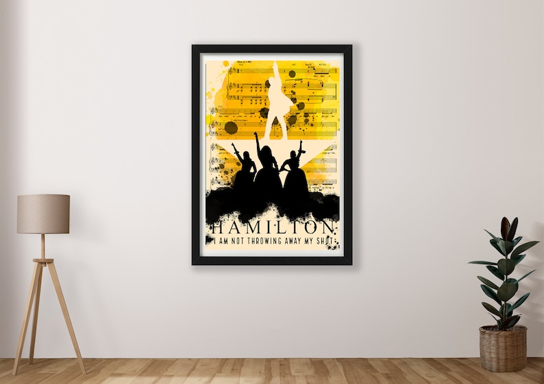 Hamilton Musical Poster – Minimalist Broadway Art (digital Download) - Etsy
