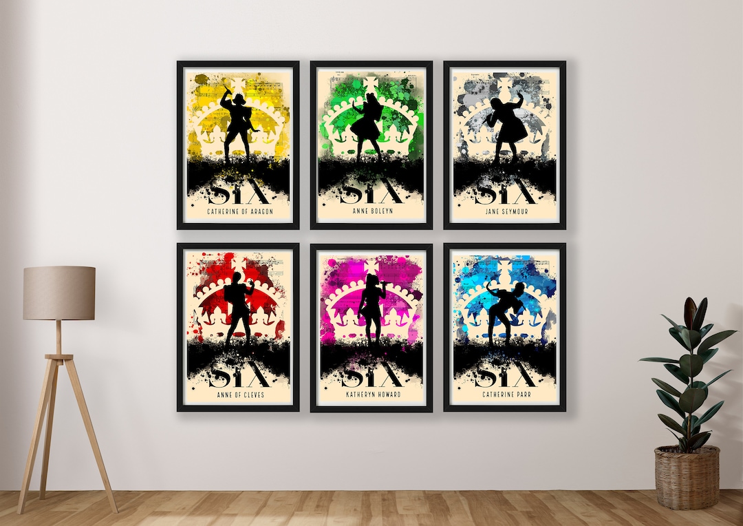 Six Queens Collection Musical Prints Available in A2 A3 A4 - Etsy
