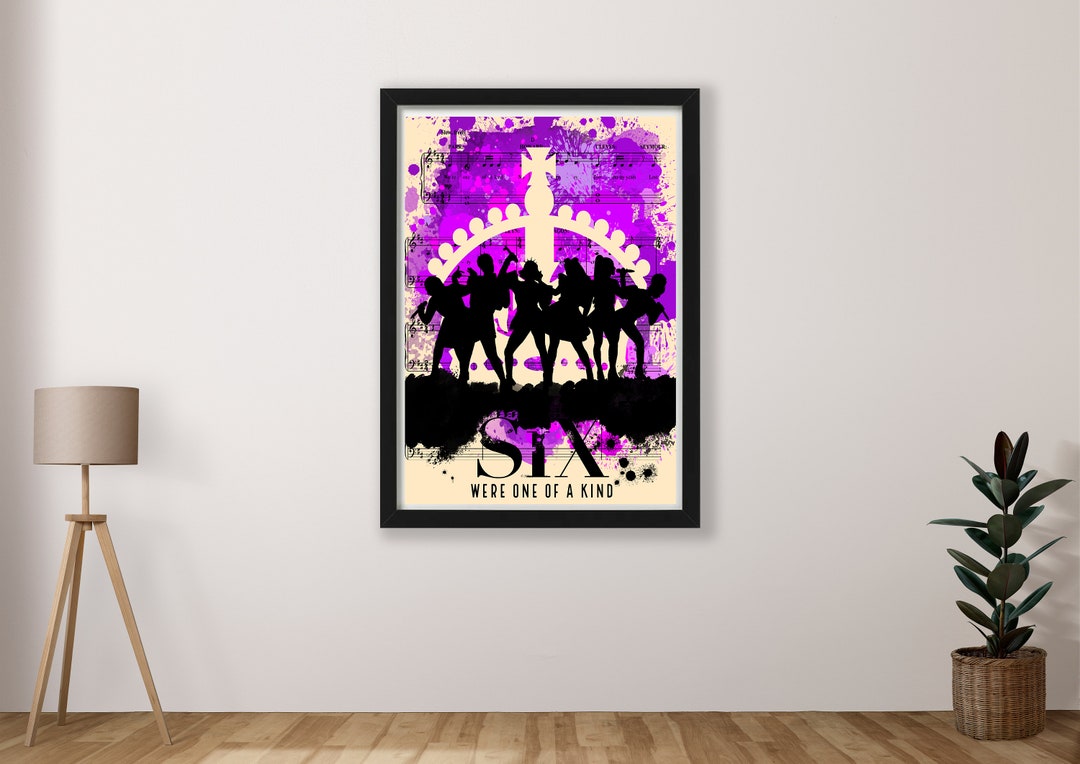 Six Musical Poster Print - Digital Posters, Wall Art, Home Decor ...