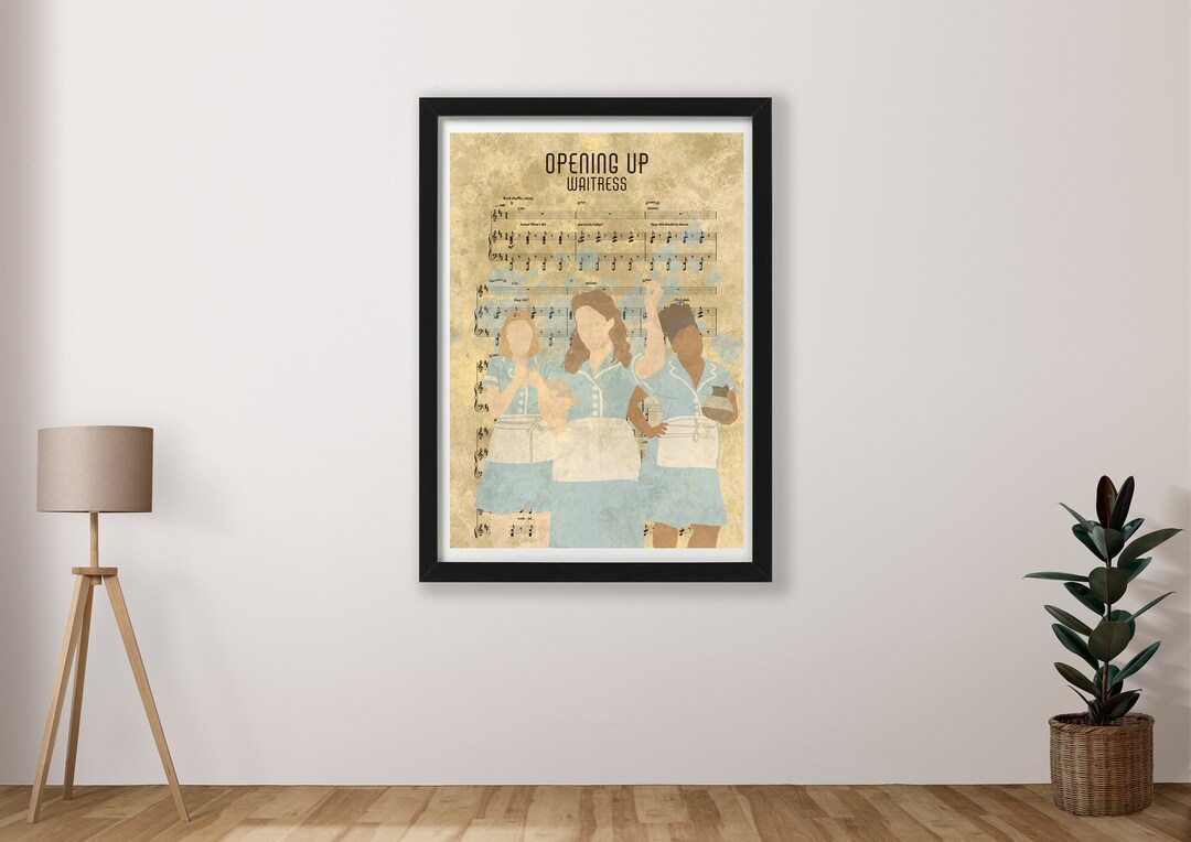 Jenna Dawn Becky | Waitress the Musical Sheet Music Art Prints ...