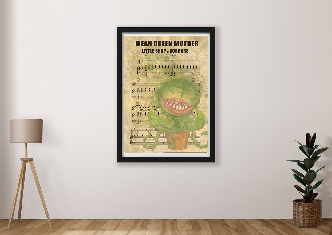 Audrey 2 | Little Shop of Horrors Musical Sheet Music Art Prints ...