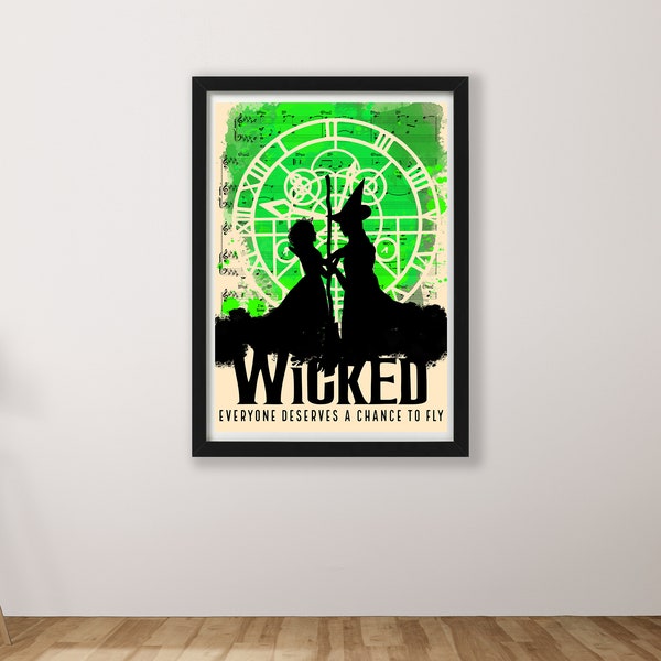 Wicked the Musical Poster - Etsy