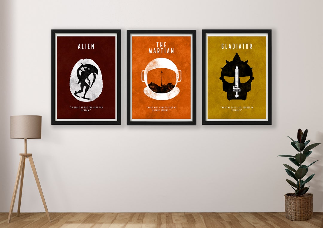 Gladiator Alien the Martian Ridley Scott Collection Minimalist Film ...