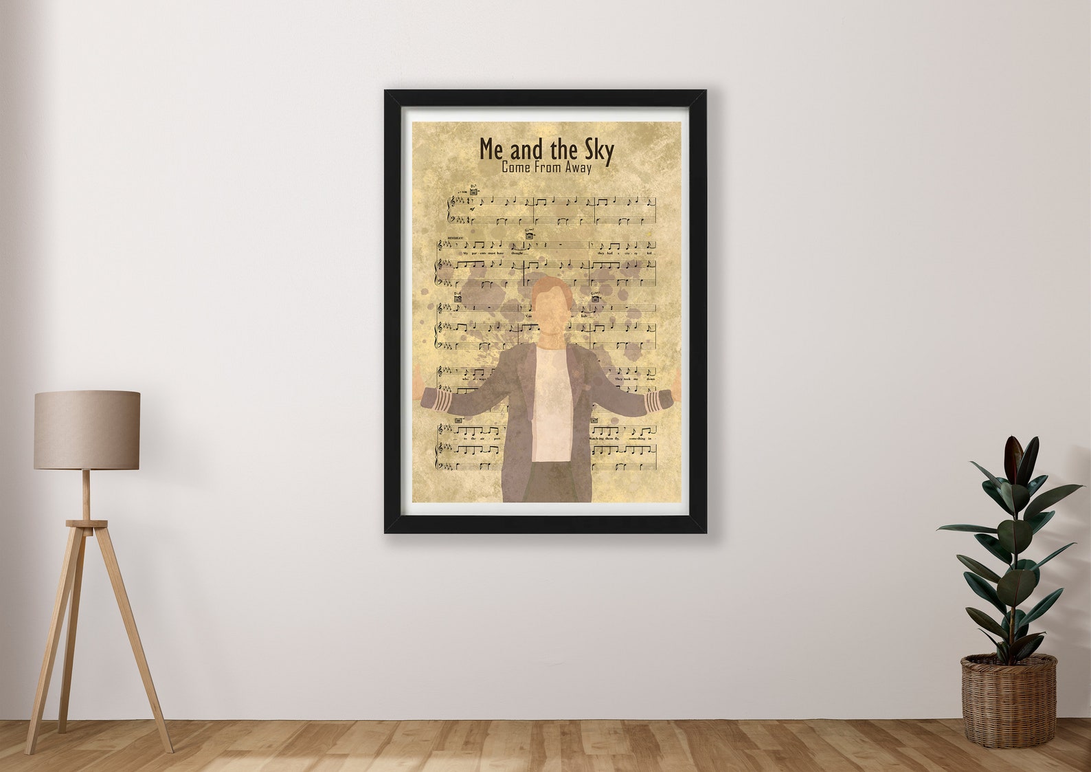 Come From Away Sheet Music Art Print | Minimalist Broadway Decor ...