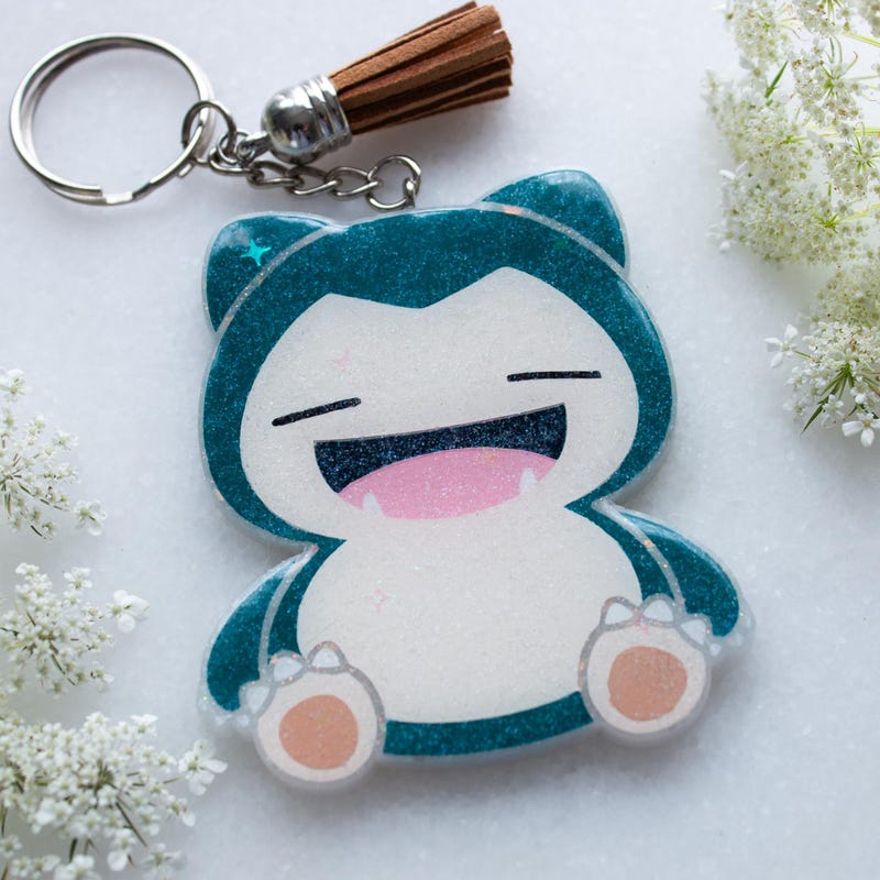 Snorlax Keychain - Etsy