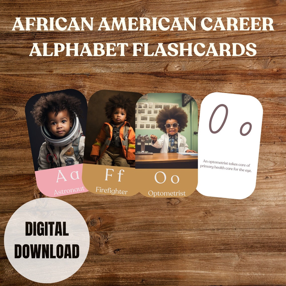 Career Flashcards, Montessori Learning, Alphabet Learning, ABC ...