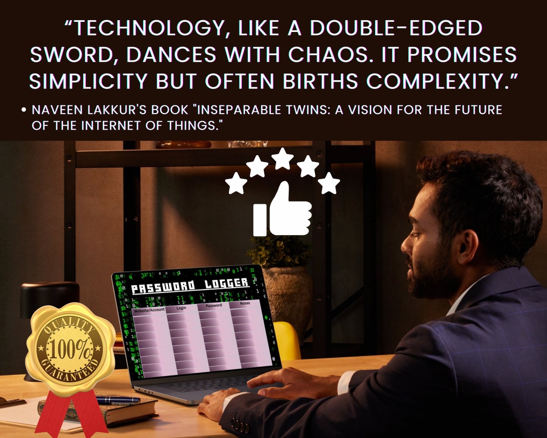 Practical Password Logger Printable Password Tracker and Organizer ...