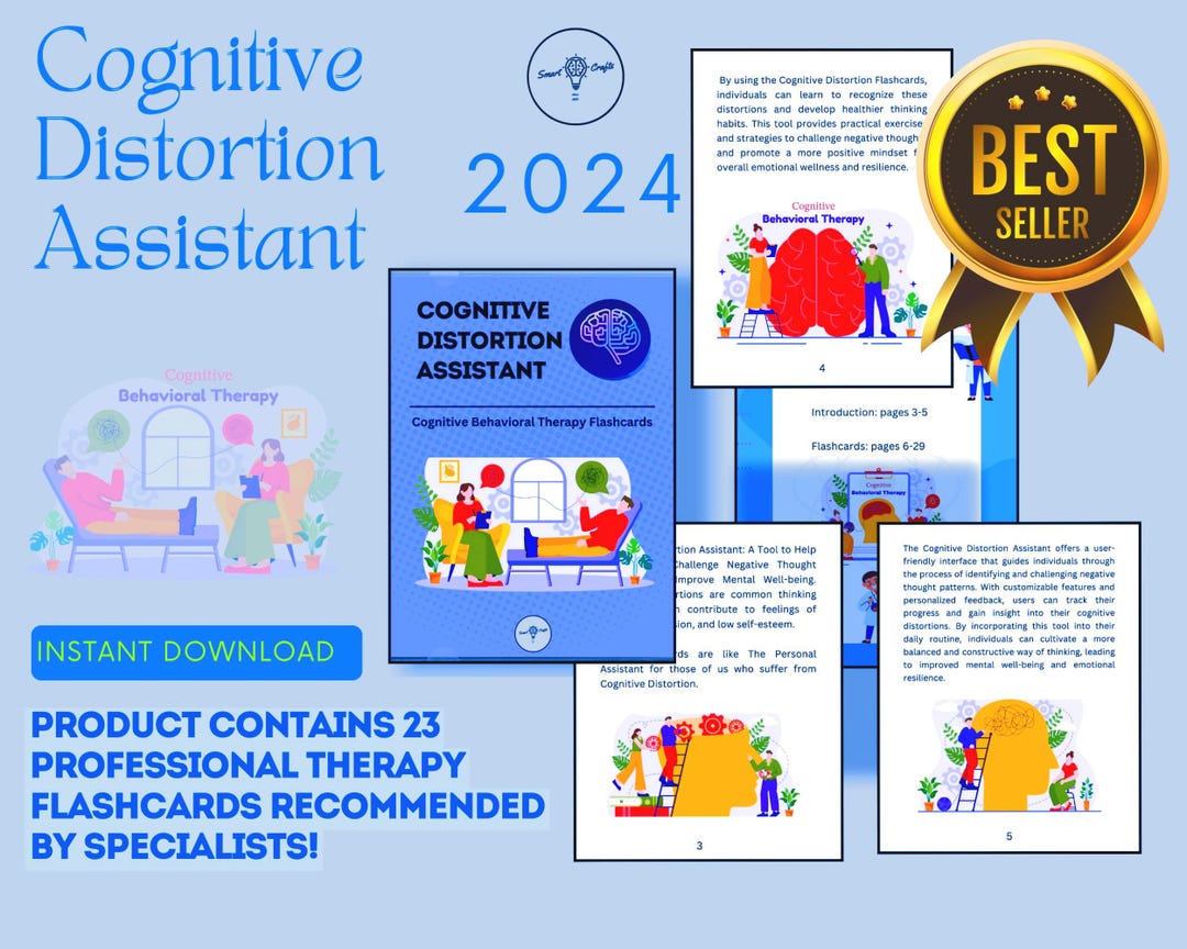 Cognitive Distortion Flashcards Achieve and Maintain Positive Mindset ...