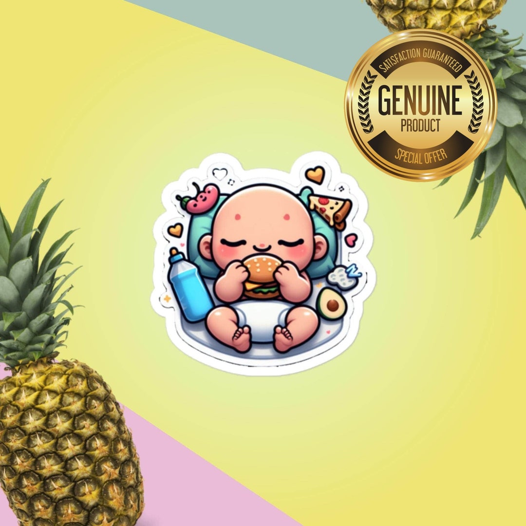 Cute Baby Emoji Stickers for Girls. Adorable Design and Bubble-free ...