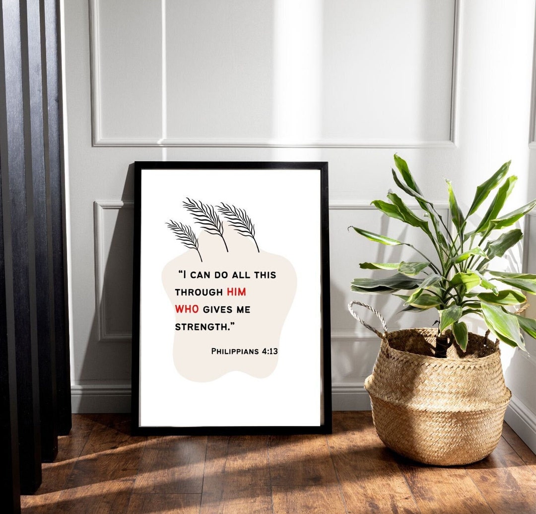 Bible Verse Printable Wall Art, Bible Art Print, Scripture Wall Art ...