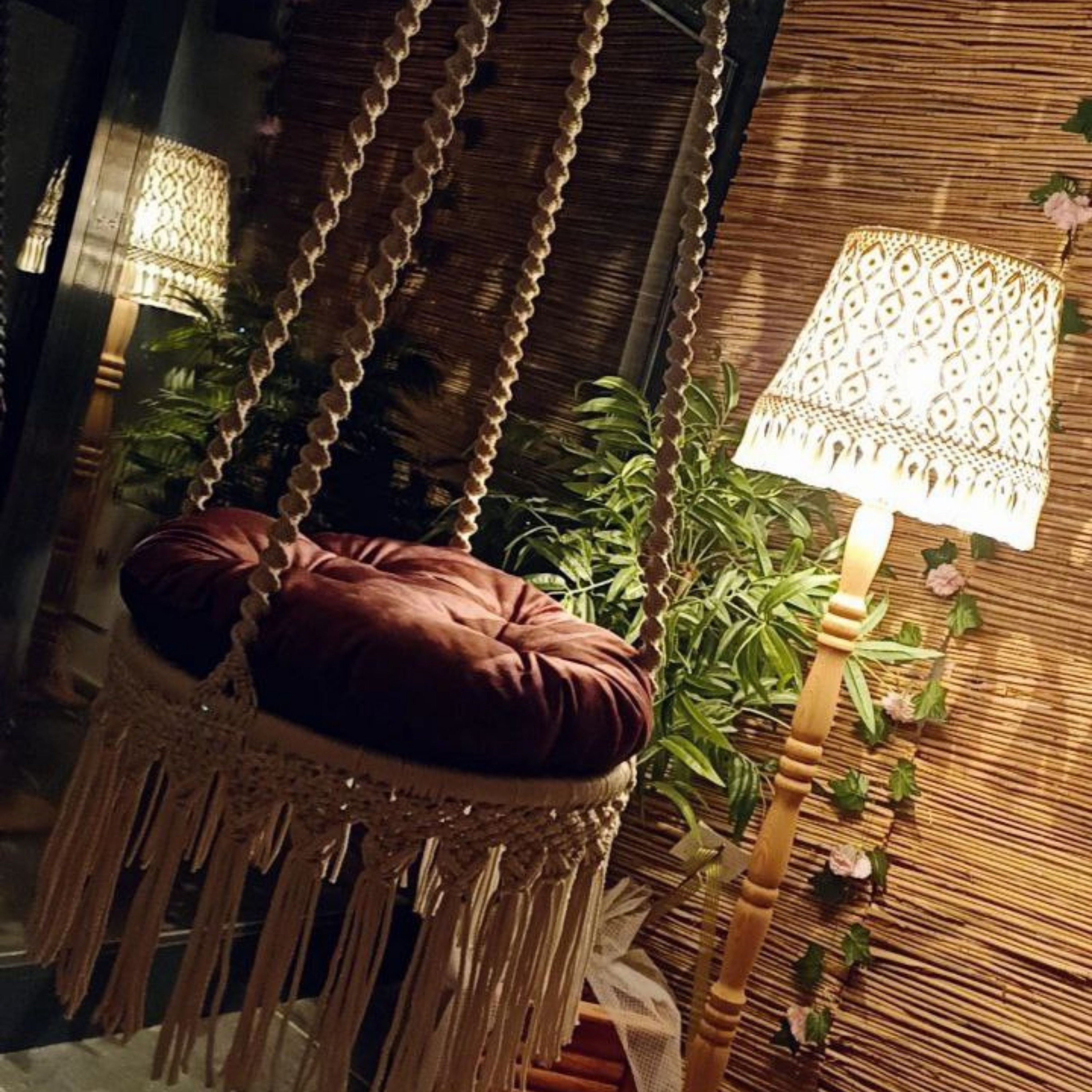 Macrame Swing,macrame Hanging Chair,rocking Chair,macrame Boho Swing ...