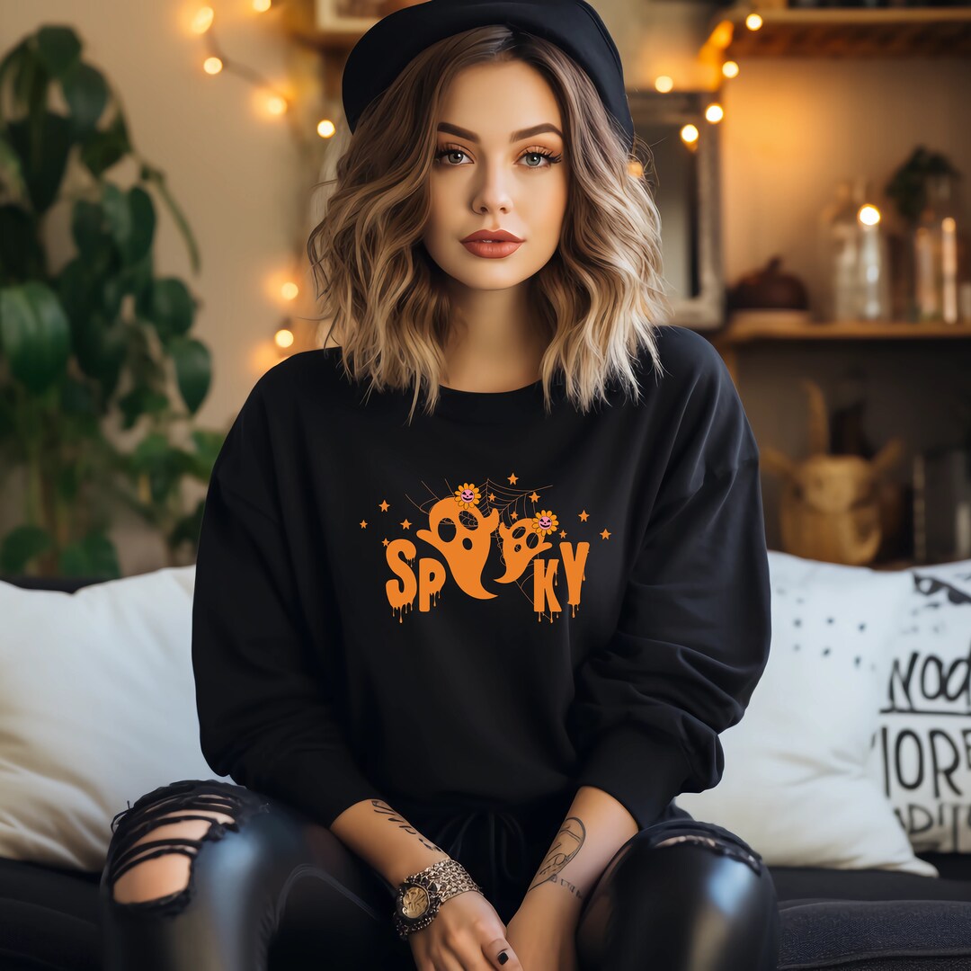 Tees, Sweatshirt, Halloween Tees, Gift for Her, Halloween Spooky ...