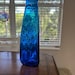 Vintage Blenko Tall Floor Vase 1971 Joel Myers #7049 Turquoise Blue ...