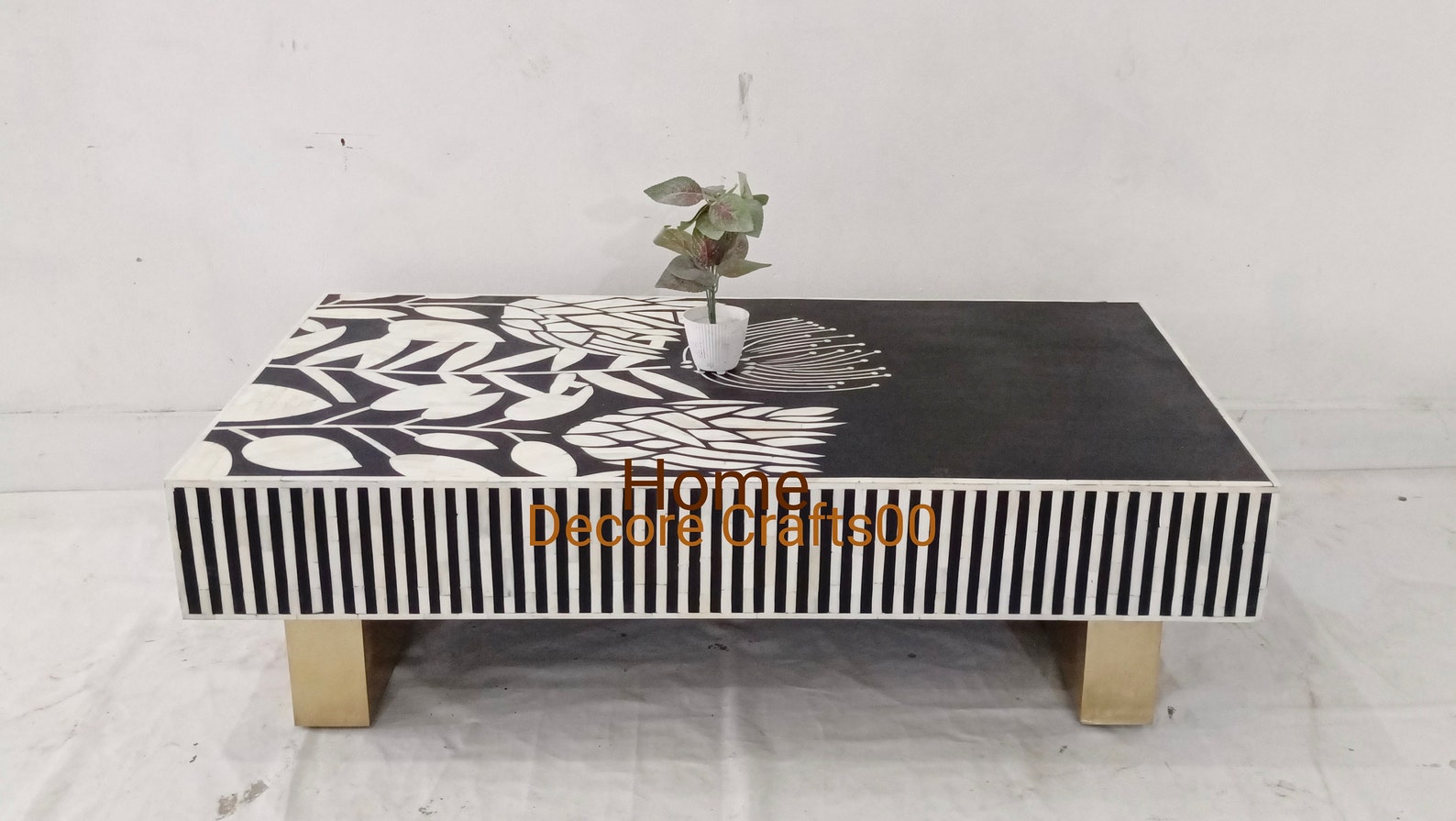 New Handmade Bone Inlay Coffee Table, Bone Inlay Coffee Table, Home ...