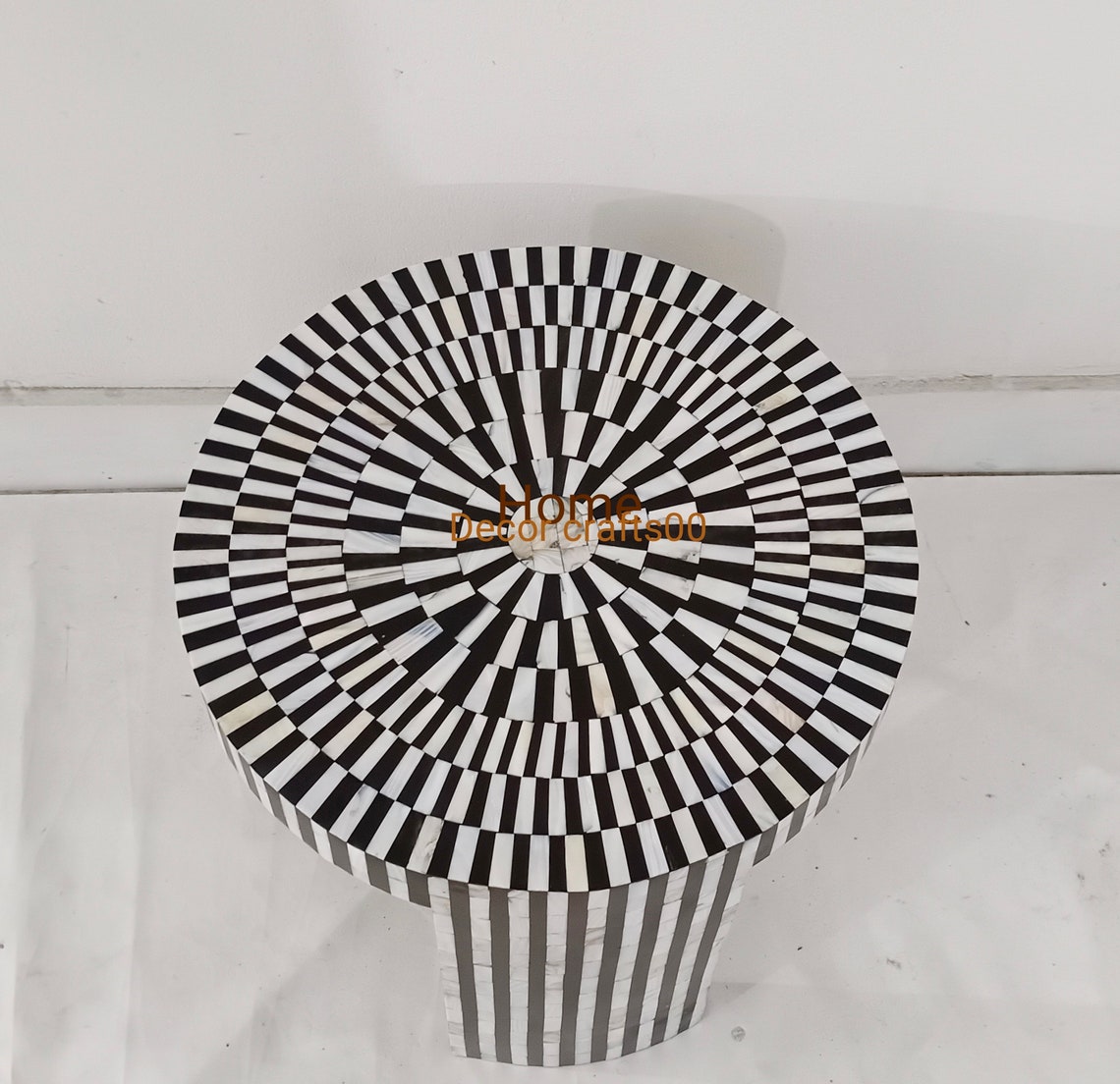 Handmade Mother of Pearl Inlay Side Table, Mop Inlay Side Stool, Mop ...