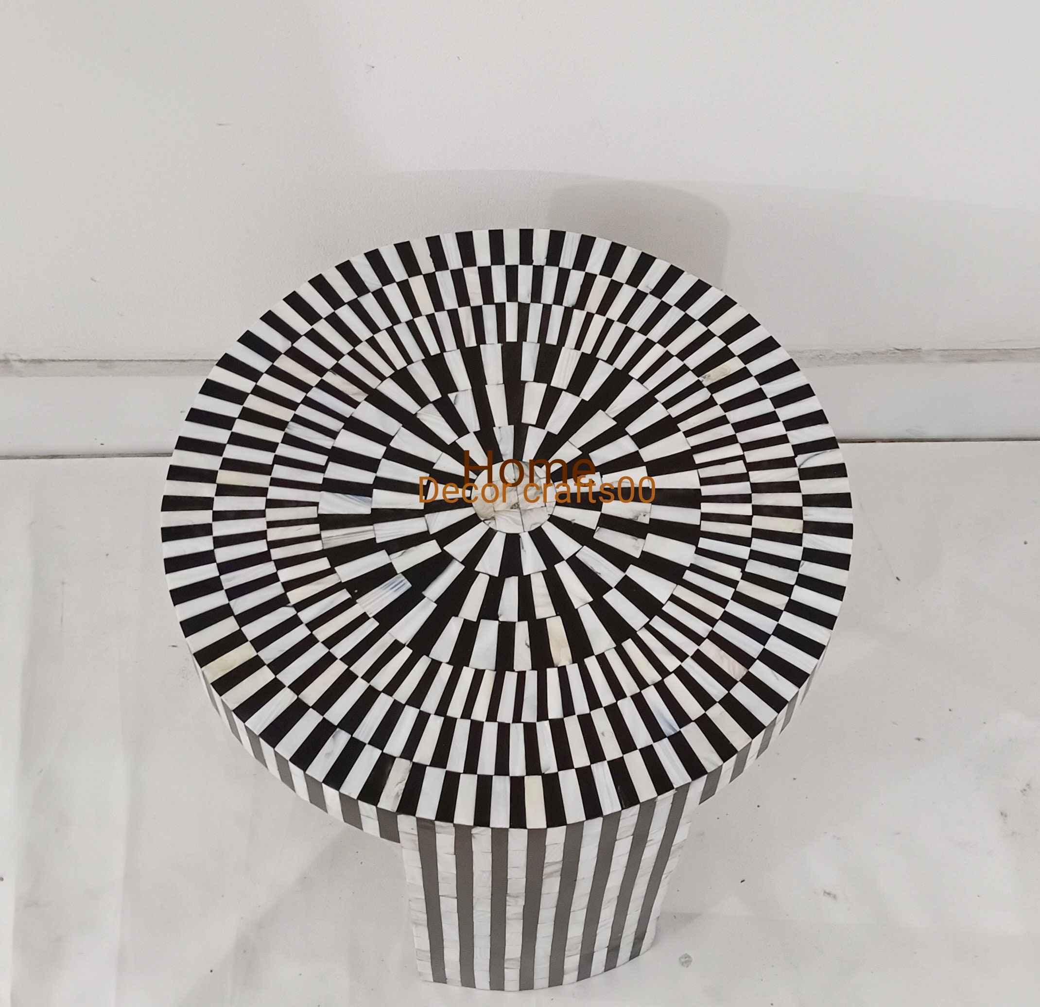 Handmade Mother of Pearl Inlay Side Table, Mop Inlay Side Stool, Mop ...