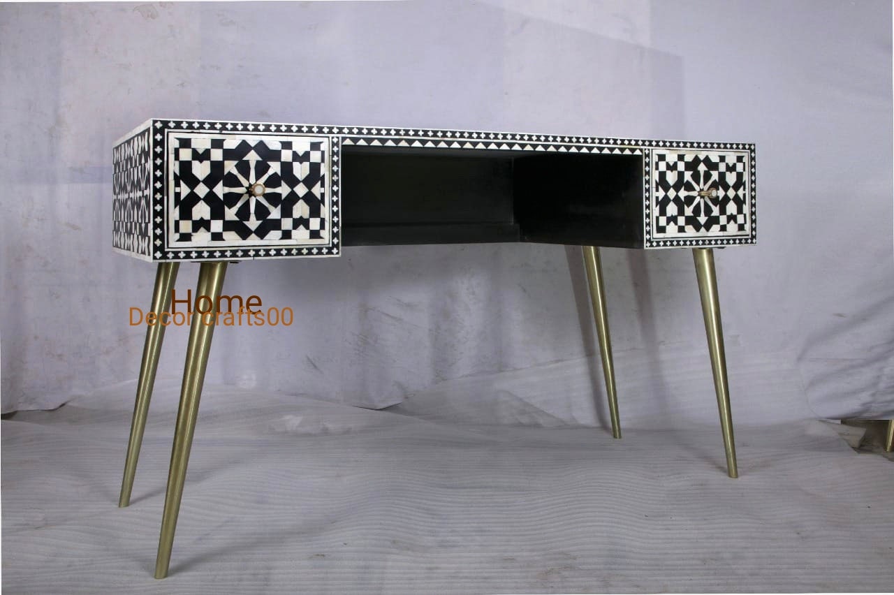 Bone Inlay Work Desk Bone Inlay Laptop Table Bone Inlay - Etsy