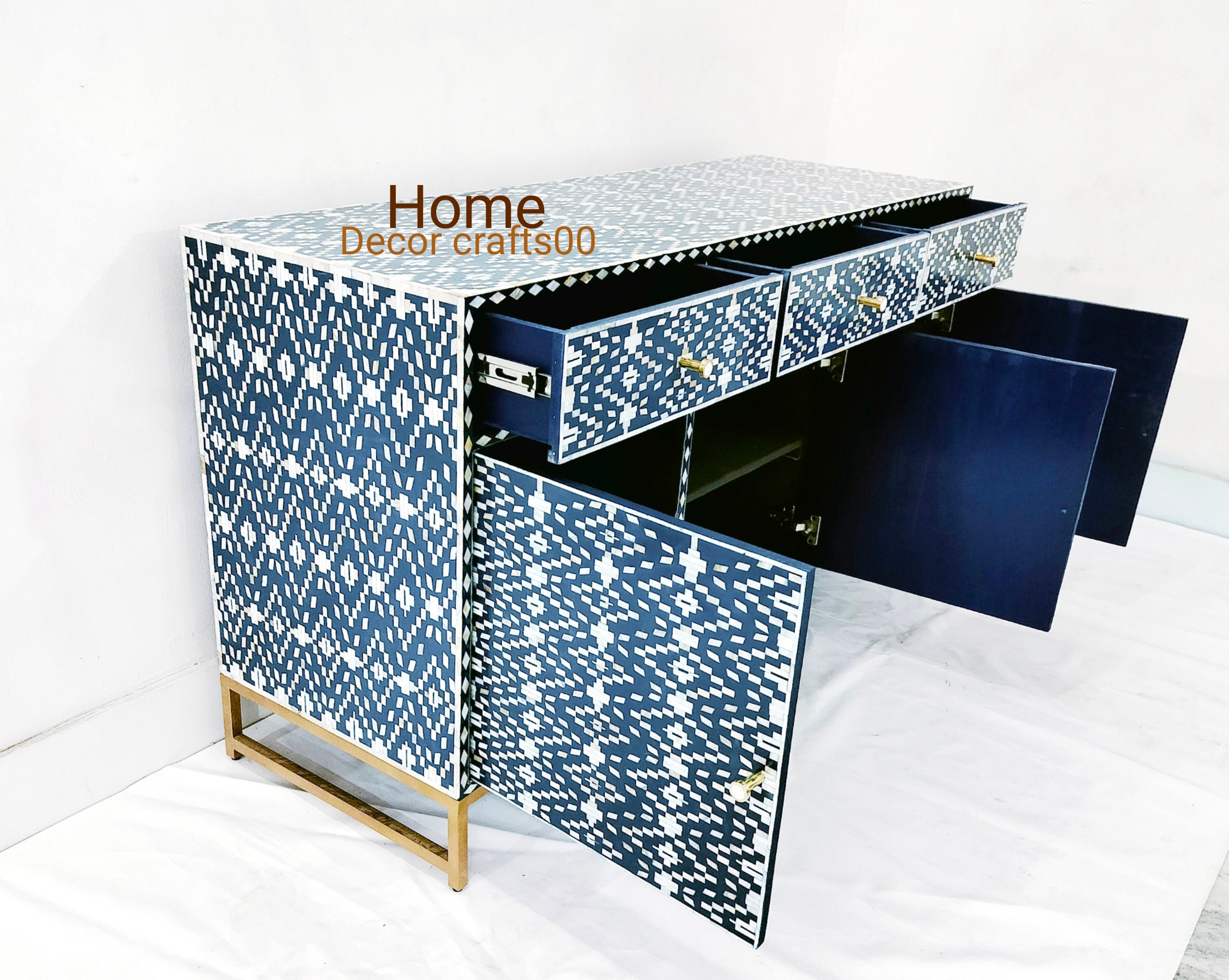 Mother of Pearl Inlay Buffet , Mother of Pearl Cupboard, Mop Sideboard ...