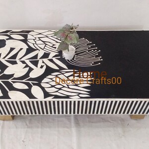 New Handmade Bone Inlay Coffee Table, Bone Inlay Coffee Table, Home ...