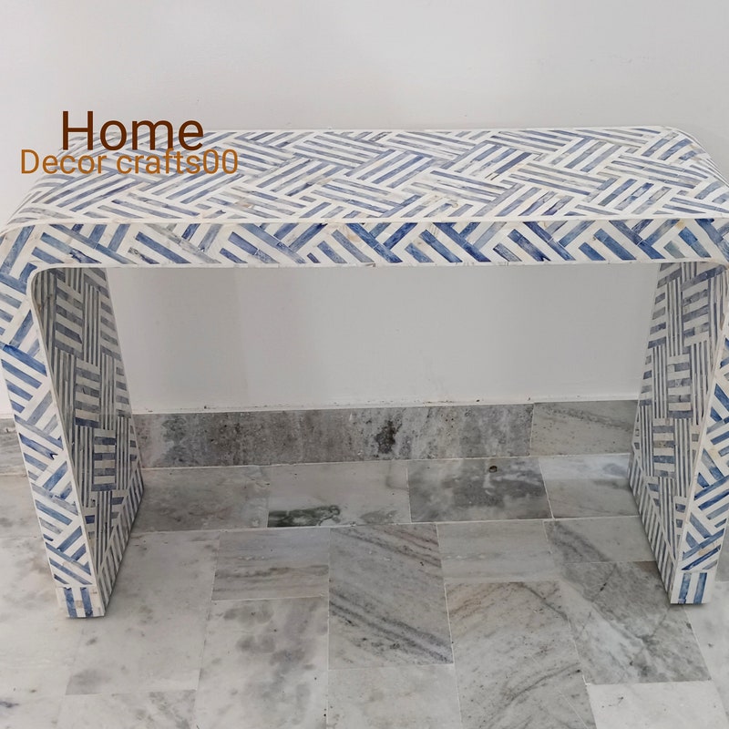 Blue Console Table - Etsy