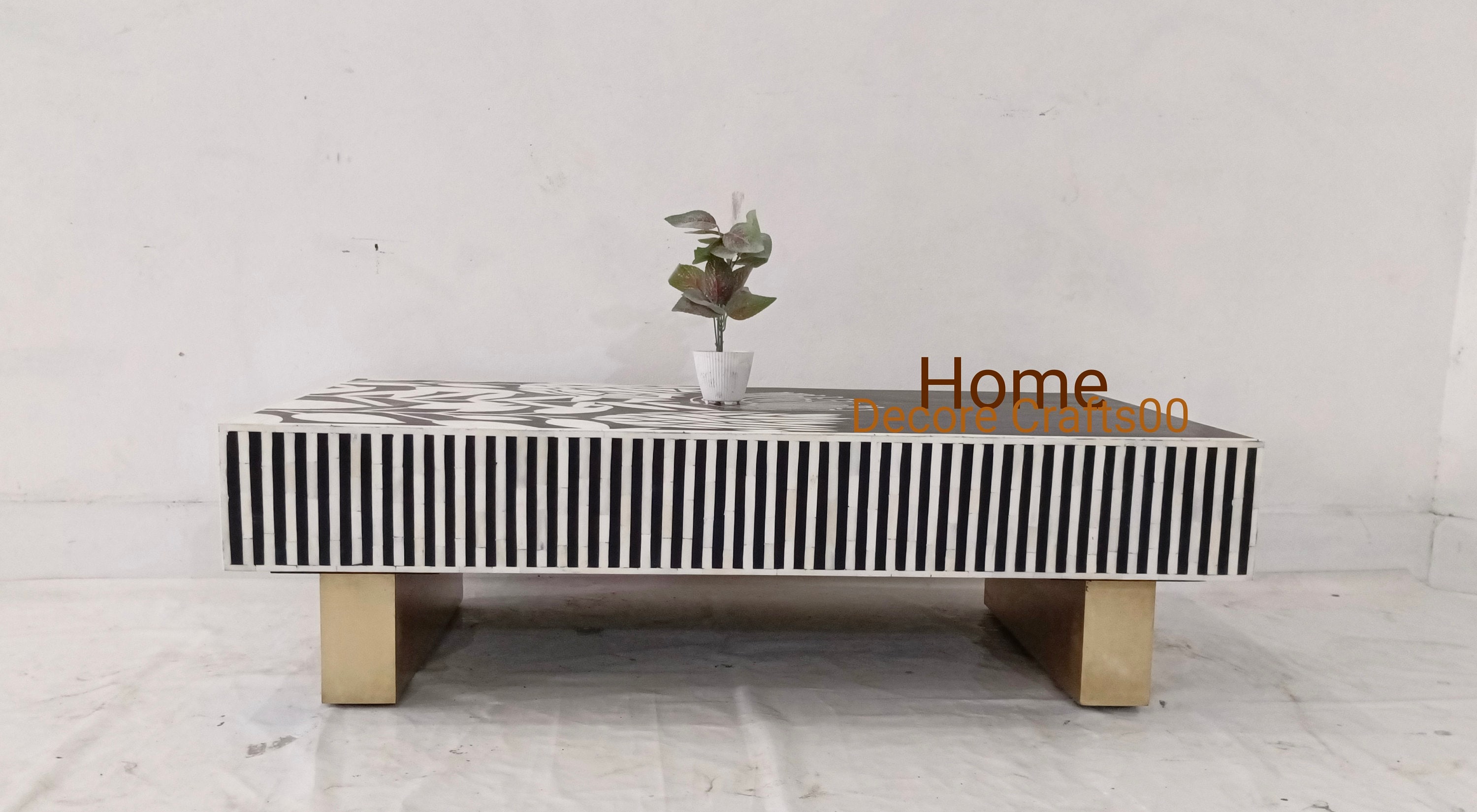 New Handmade Bone Inlay Coffee Table, Bone Inlay Coffee Table, Home ...