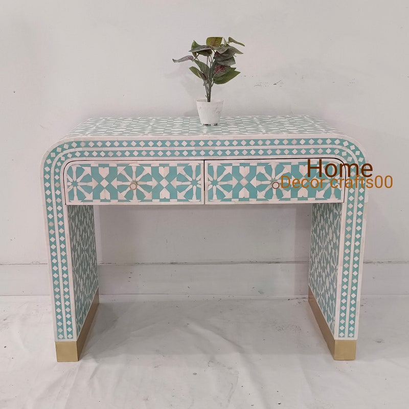 Blue Console Table - Etsy