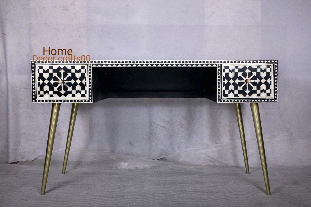 Bone Inlay Work Desk Bone Inlay Laptop Table Bone Inlay - Etsy