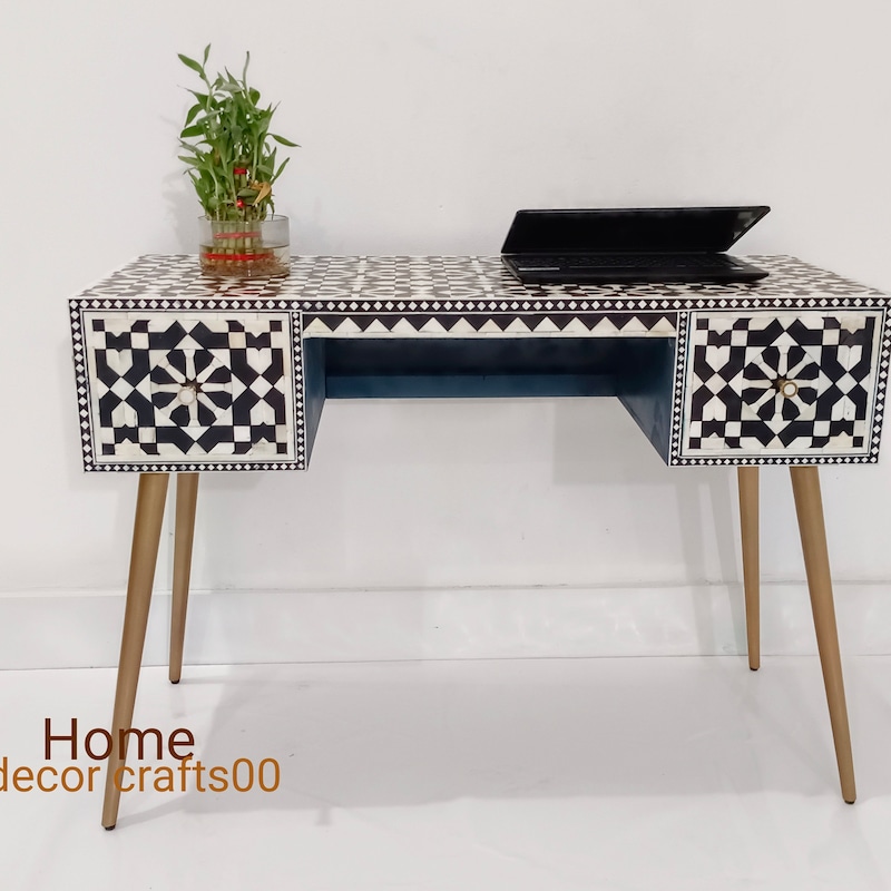 Bone Inlay Desk - Etsy