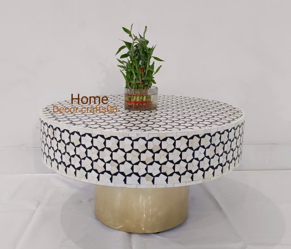 Round inlay coffee table store