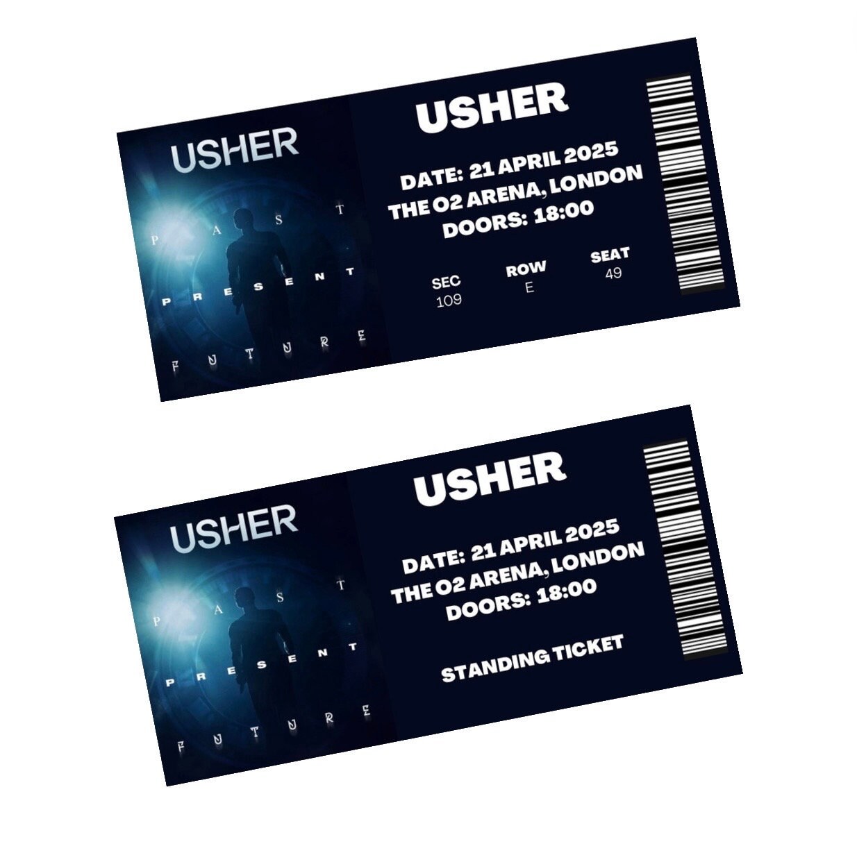 Usher Laminated Concert Ticket - Etsy
