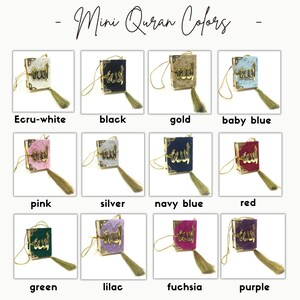 Personalized Mini Quran, Velvet Arabic Quran, Eid Mubarak, Ramadan ...