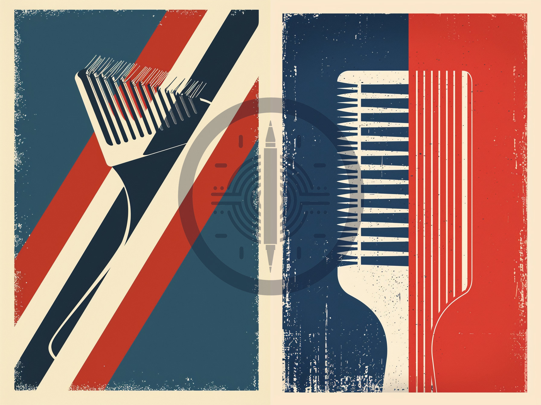 American Barber Shop | Vintage Barbershop Poster | Barbtshop Decor ...