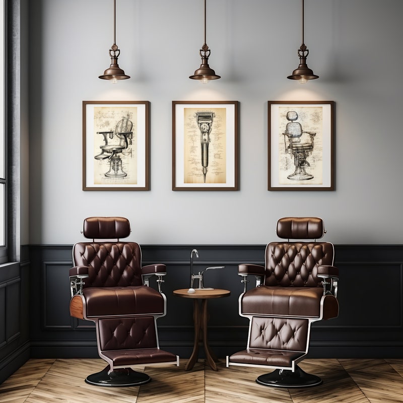 The Barber Print - Etsy UK