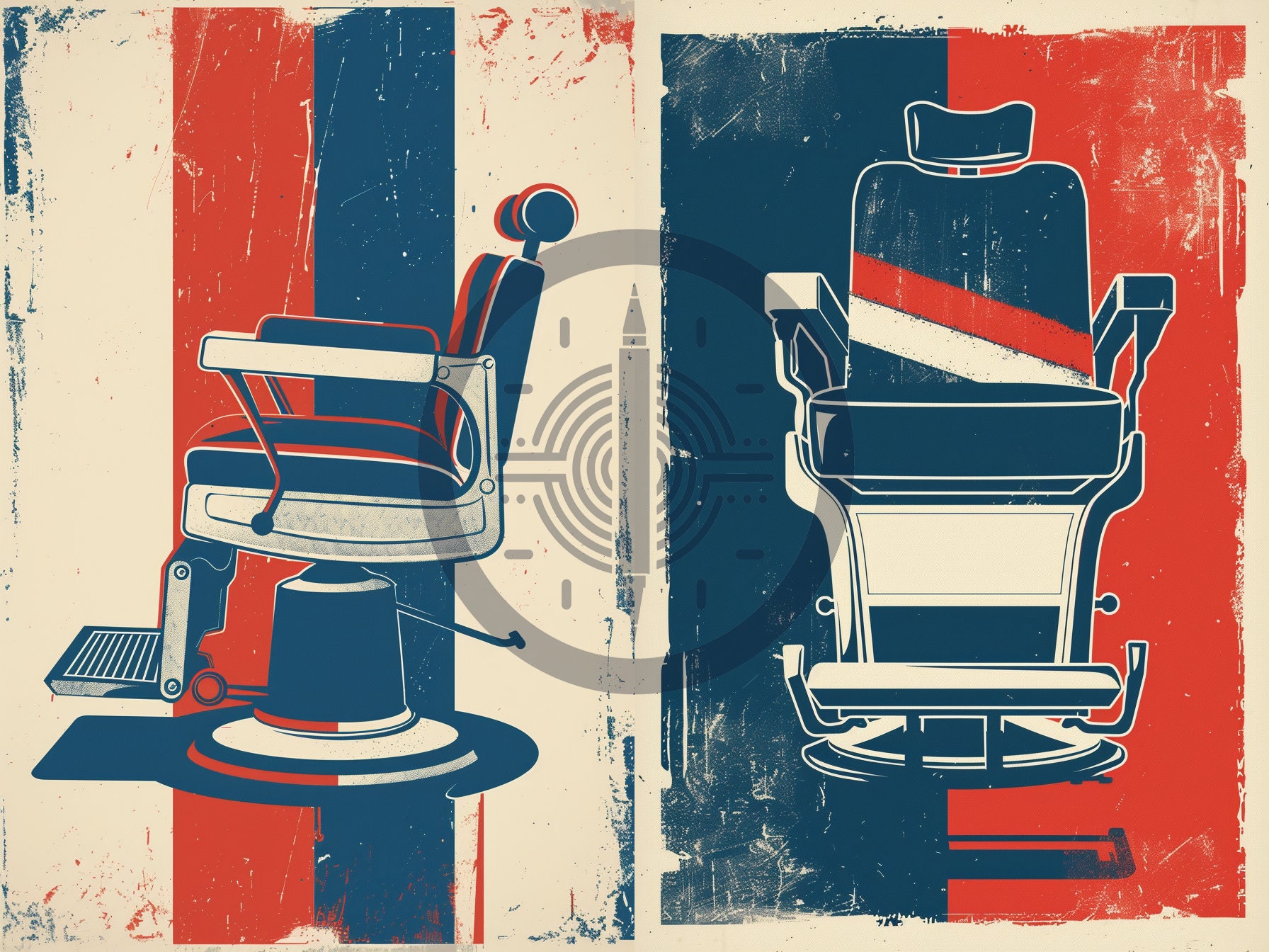 American Barber Shop | Vintage Barbershop Poster | Barbtshop Decor ...