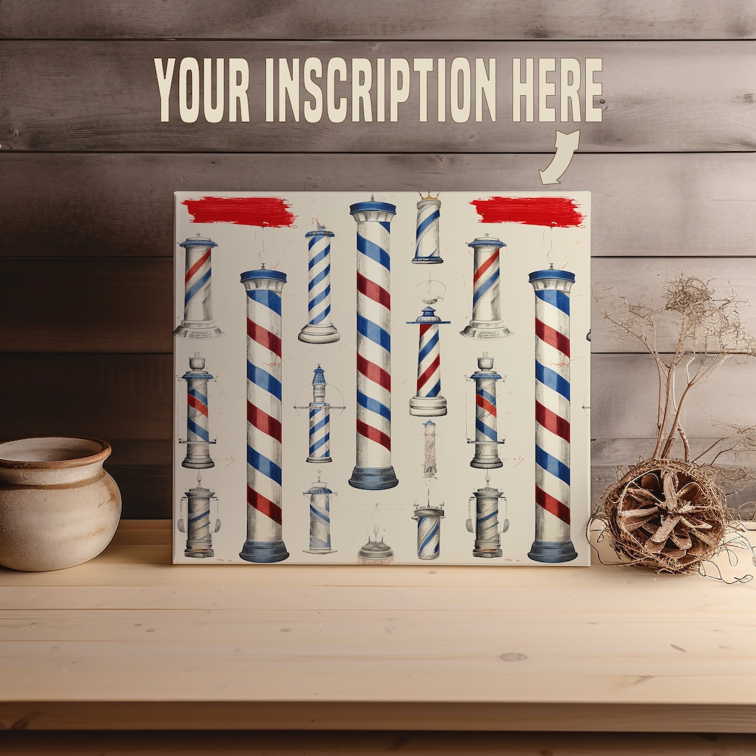 Barber Vintage Pattern | Digital Pattern Paper | Barber Vintage Gift ...