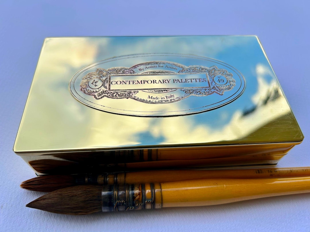 Watercolor Brass Paint Box - Etsy