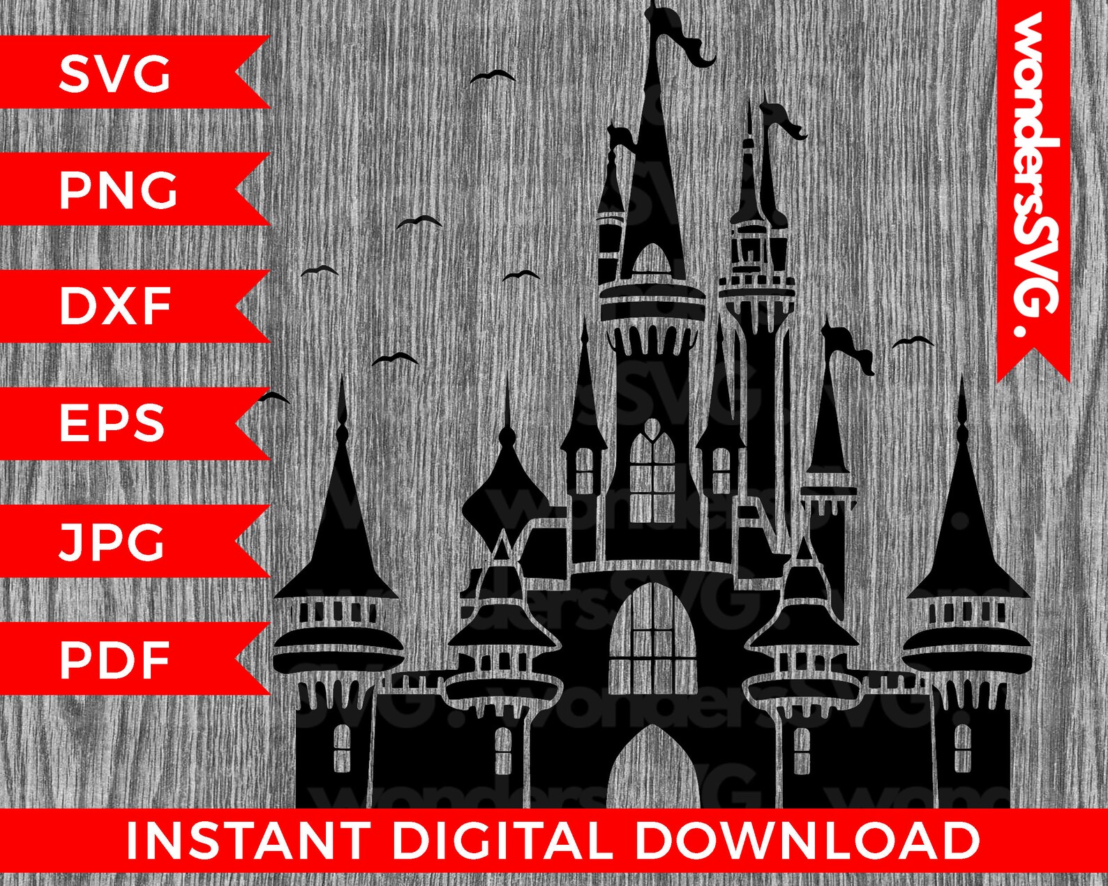 Magic Castle Svg, Castle Silhouette Svg, Princess Castle Svg, Castle ...