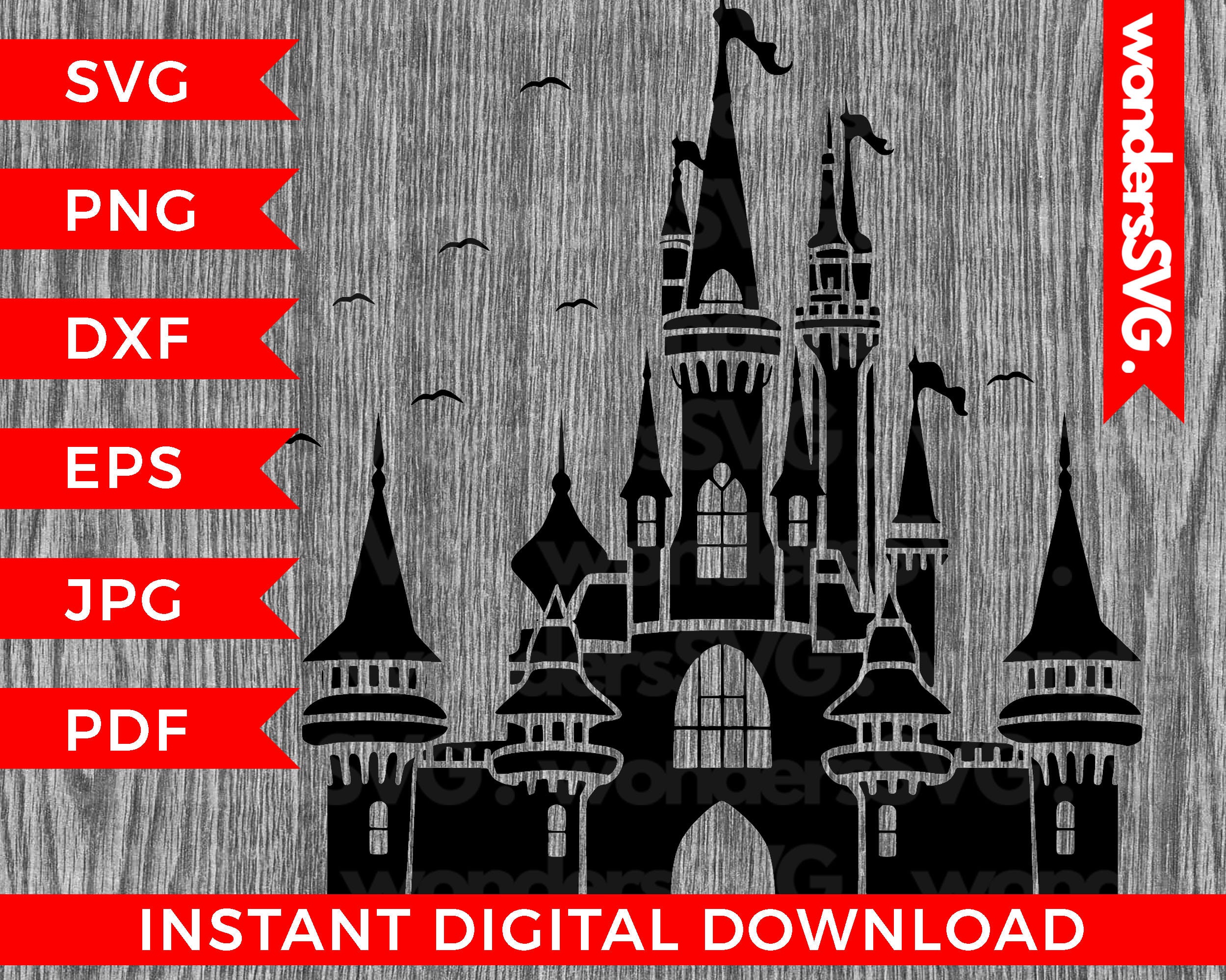 Magic Castle Svg, Castle Silhouette Svg, Princess Castle Svg, Castle ...