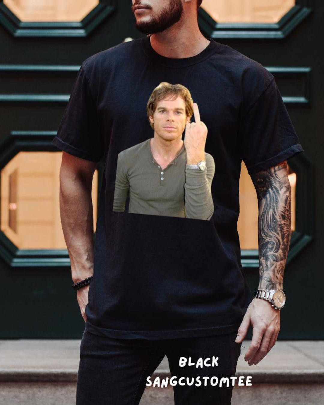 Dexter Morgan Limited Edition middle Finger Shirts Funny Dexter Meme Shirt Gift for Her ...