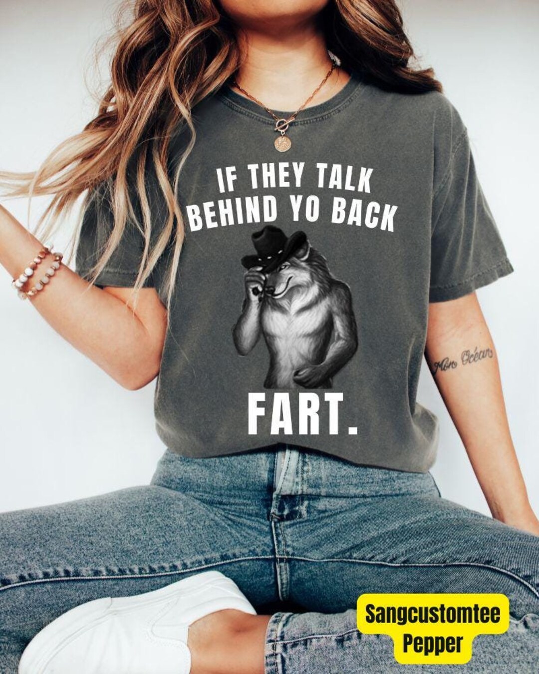 If They Talk Behind Yo Back Fart Meme Shirt, Trendy Clothes, Tiktok ...