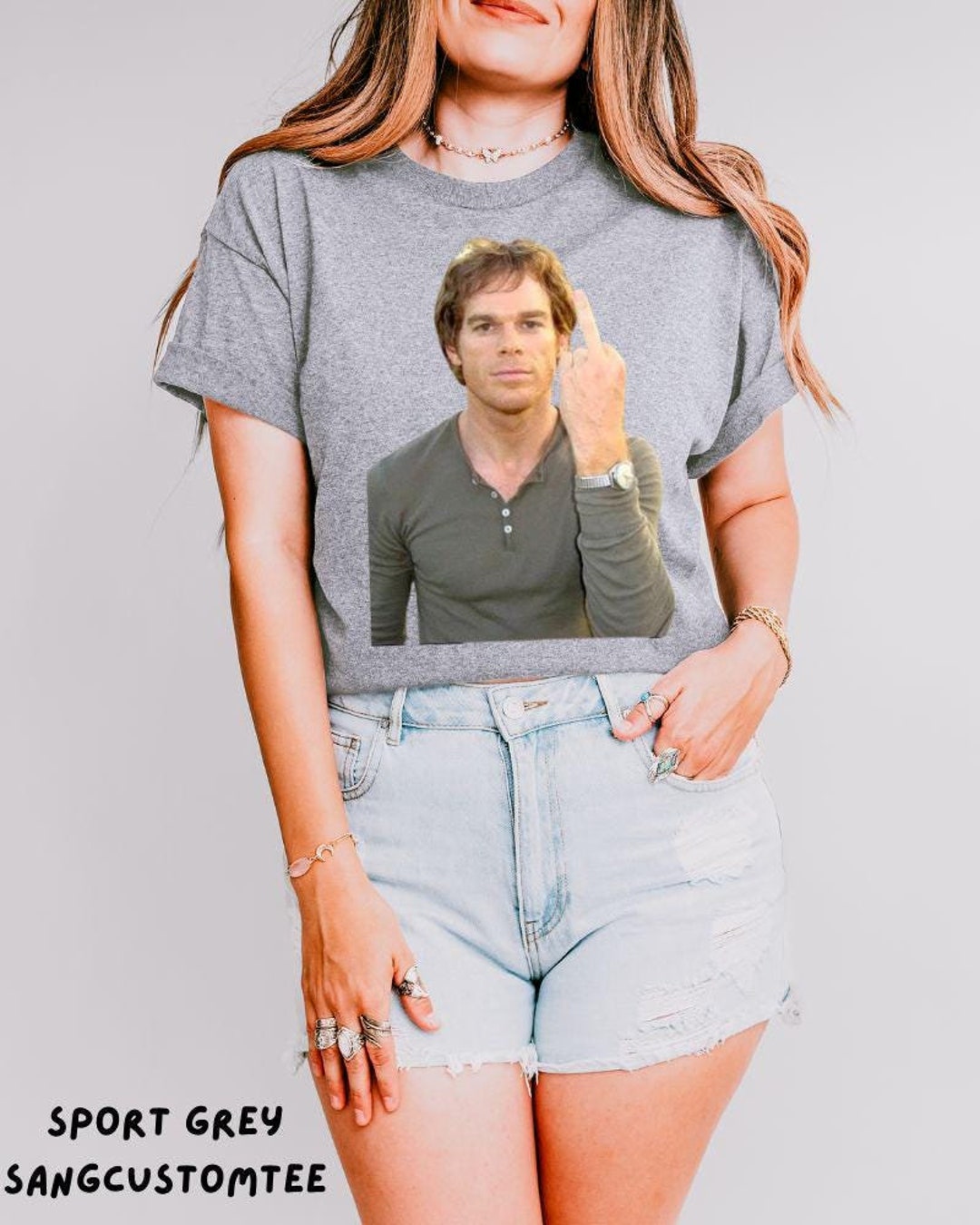 Dexter Morgan Limited Edition middle Finger Shirts Funny Dexter Meme ...