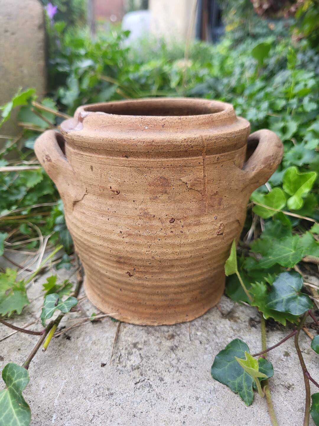 Old Small Sandstone Pot - Etsy