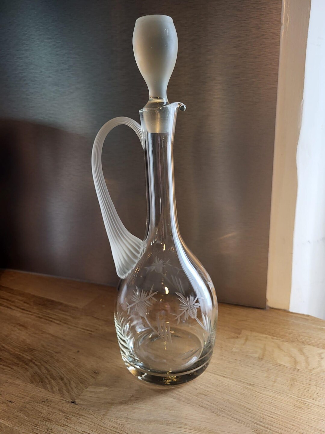 Antique Glass Carafe - Etsy