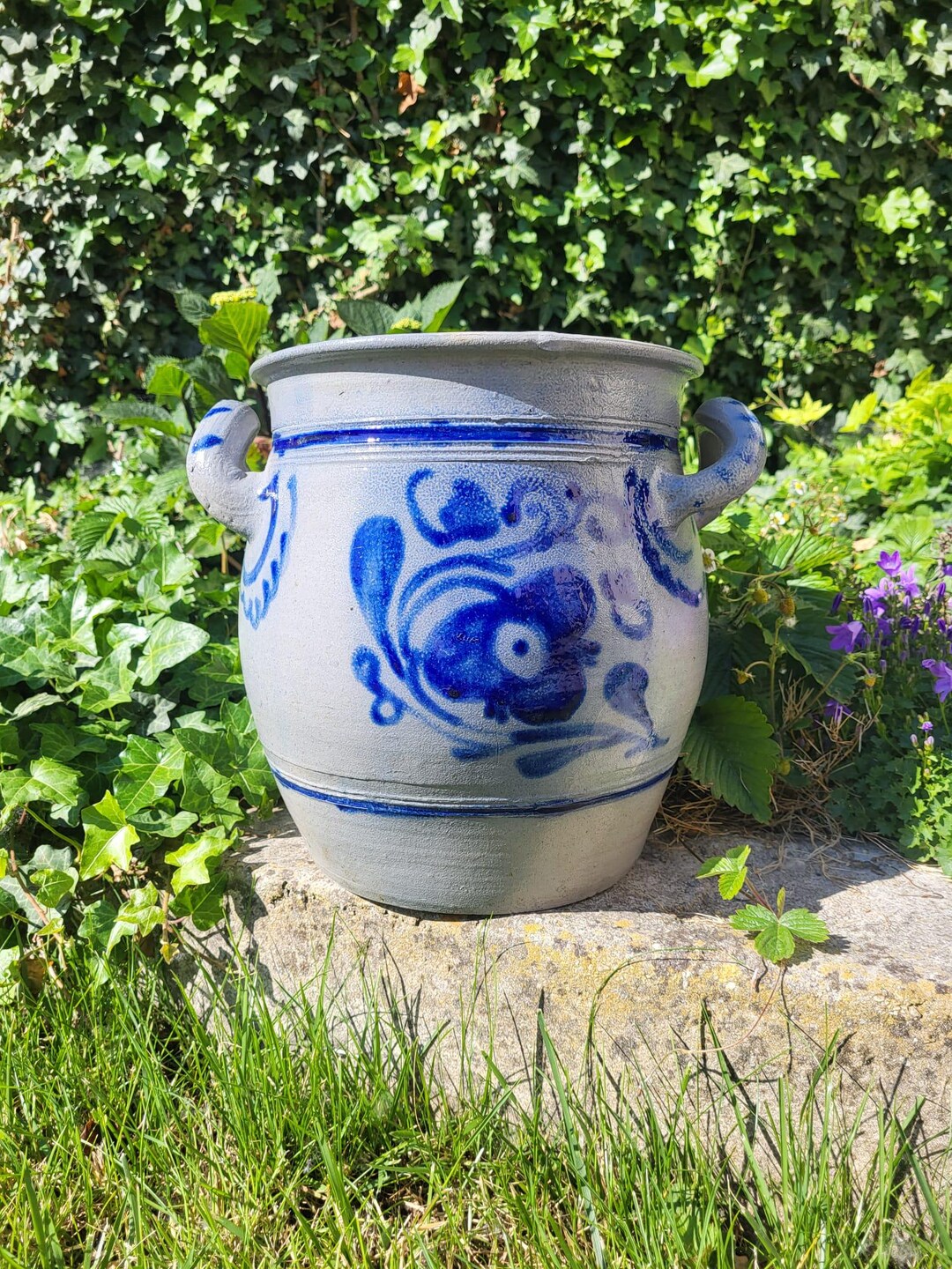 Stoneware Pot France Alsace - Etsy