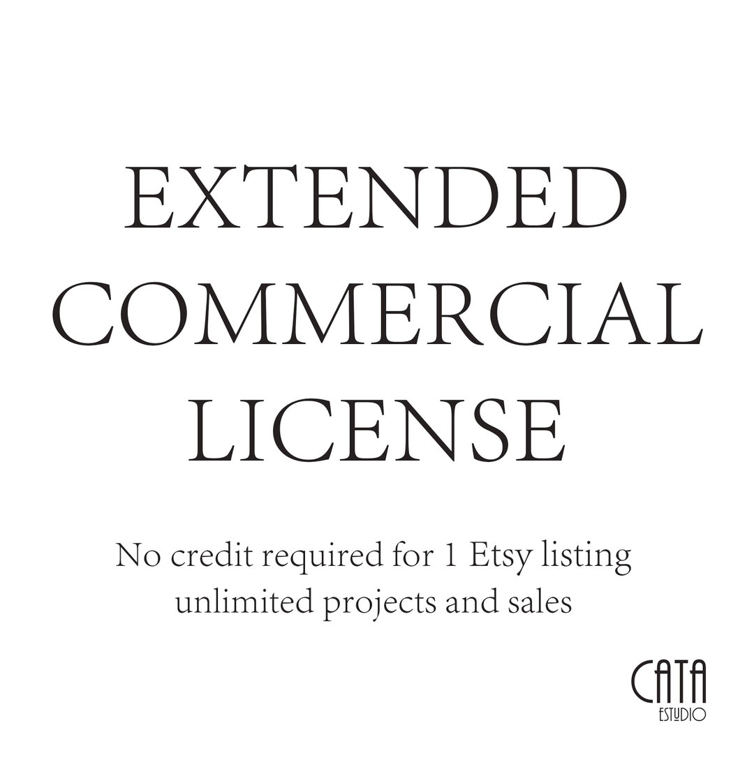 Extended License for Commercial Use for One (1) Digital Paper Pack. No ...